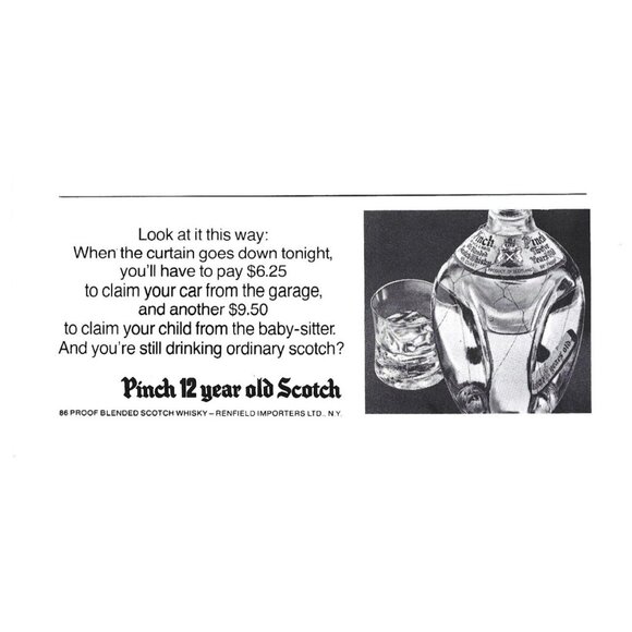 Pinch | Art | Pinch 2 Year Old Scotch Whisky Ad Vintage Renfield ...